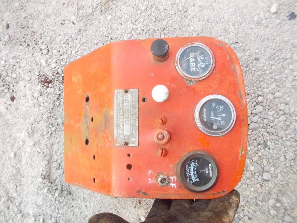Case VAC tractor ORIGINAL dash panel tag gauges & battery tray ...