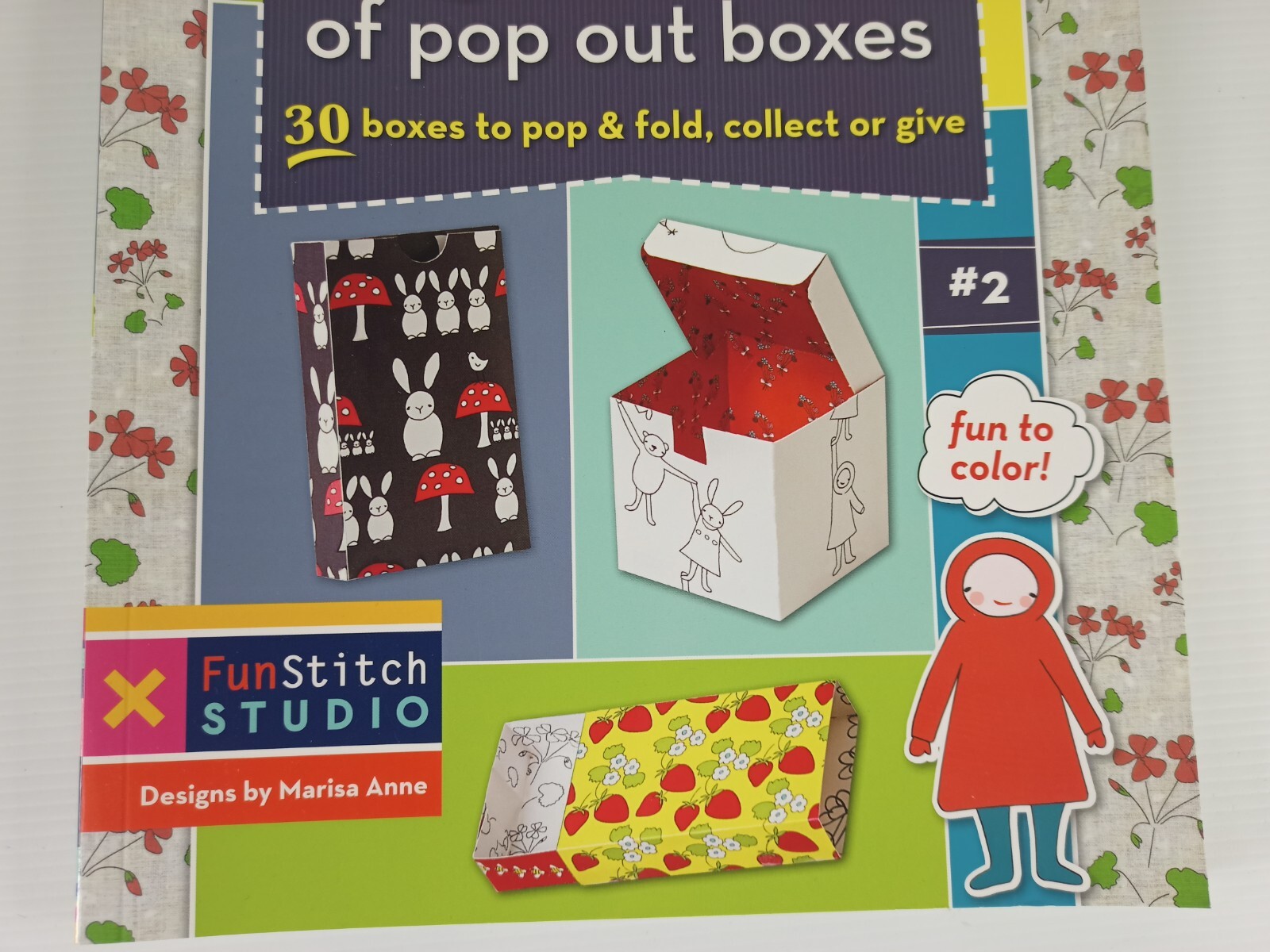 NEW Marisa's Big Book of Pop Out Boxes 30 Boxes Marisa Cummings Fabric ...