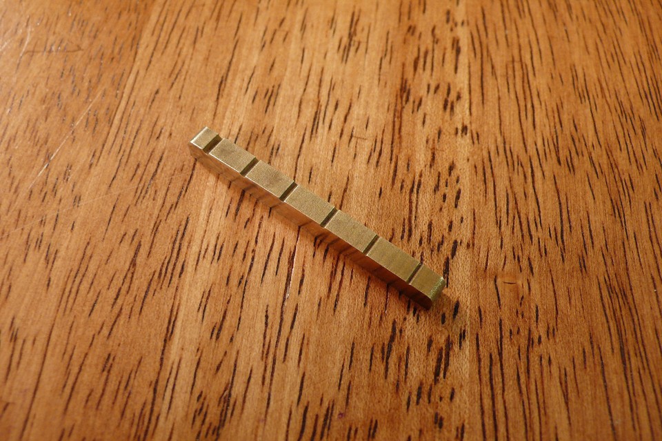 BRASS GUITAR NUT 42MM SLOTTED FOR STRATOCASTER TELECASTER | eBay