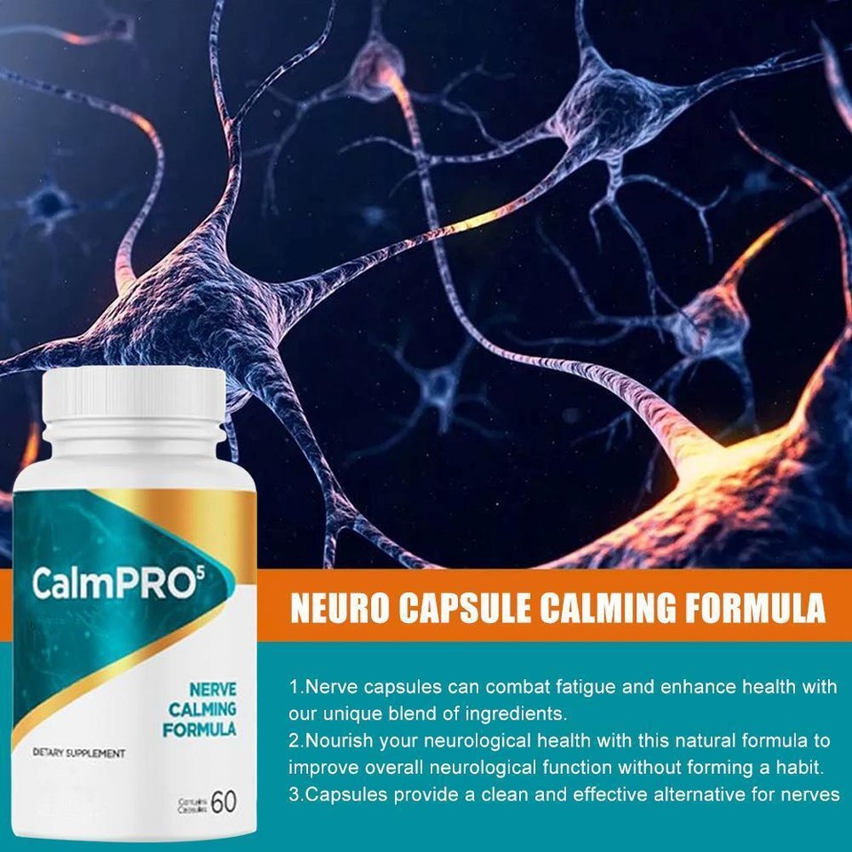 CalmPro 5 Nerve Calming Formula Supplement Calm Pro 5 Fast Ship 60 ...