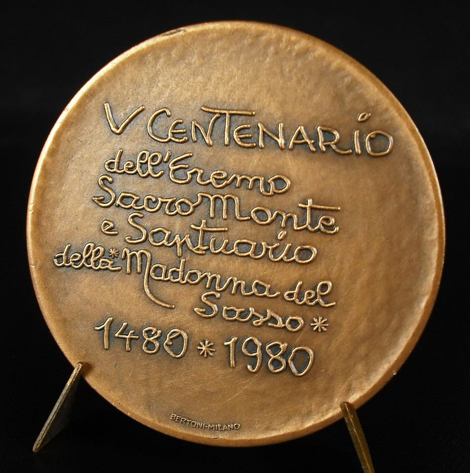 Medalla Centenario Santuario Mariano Madonna Del Sasso Suiza 1980 ...
