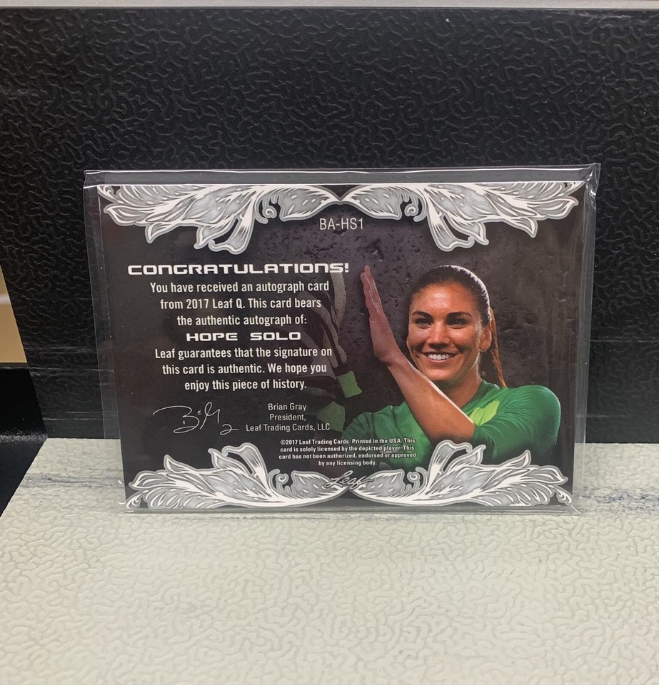 2017 Leaf Q Soccer Bronze Autograph #BA-HS1 Hope Solo | eBay