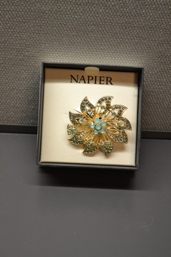 Napier Flower Pin / Brooch with Original Box | eBay