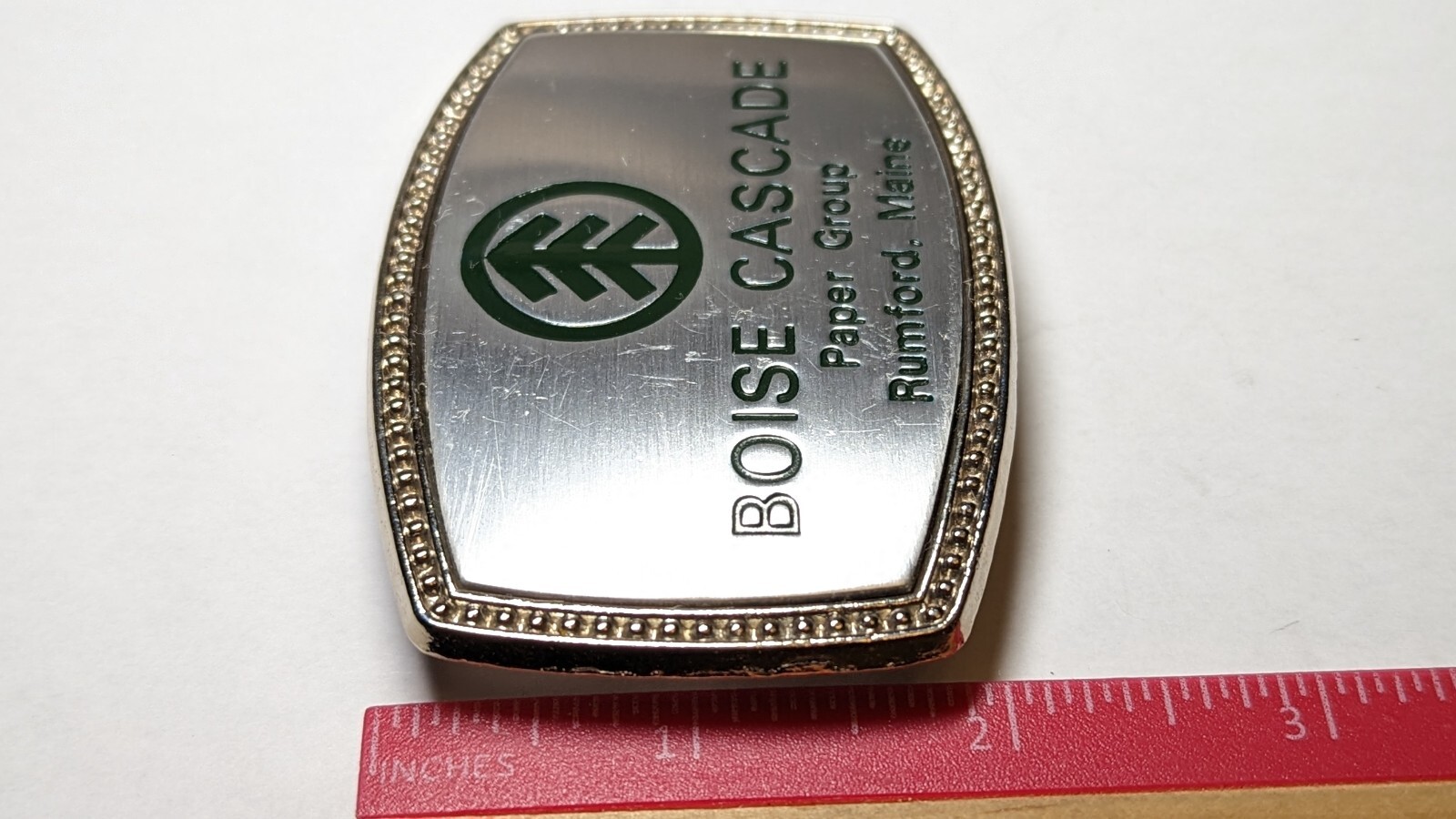BOISE CASCADE PAPER GROUP RUMFORD MAINE MILL BELT BUCKLE | eBay