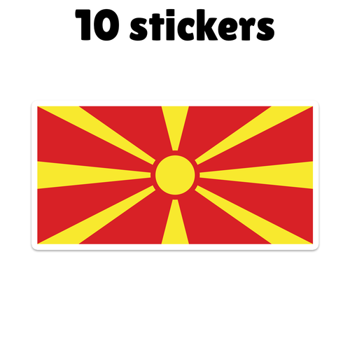 North Macedonia Flag Sticker Decal Vinyl Fade & Waterproof | eBay