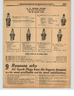 1927 PAPER AD 3 PG AC Champion Kingston Splitdorf Spark Plug Plugs | eBay