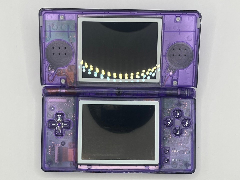 Nintendo DS Lite Console Purple Custom Transparent Clear w/ Stylus ...