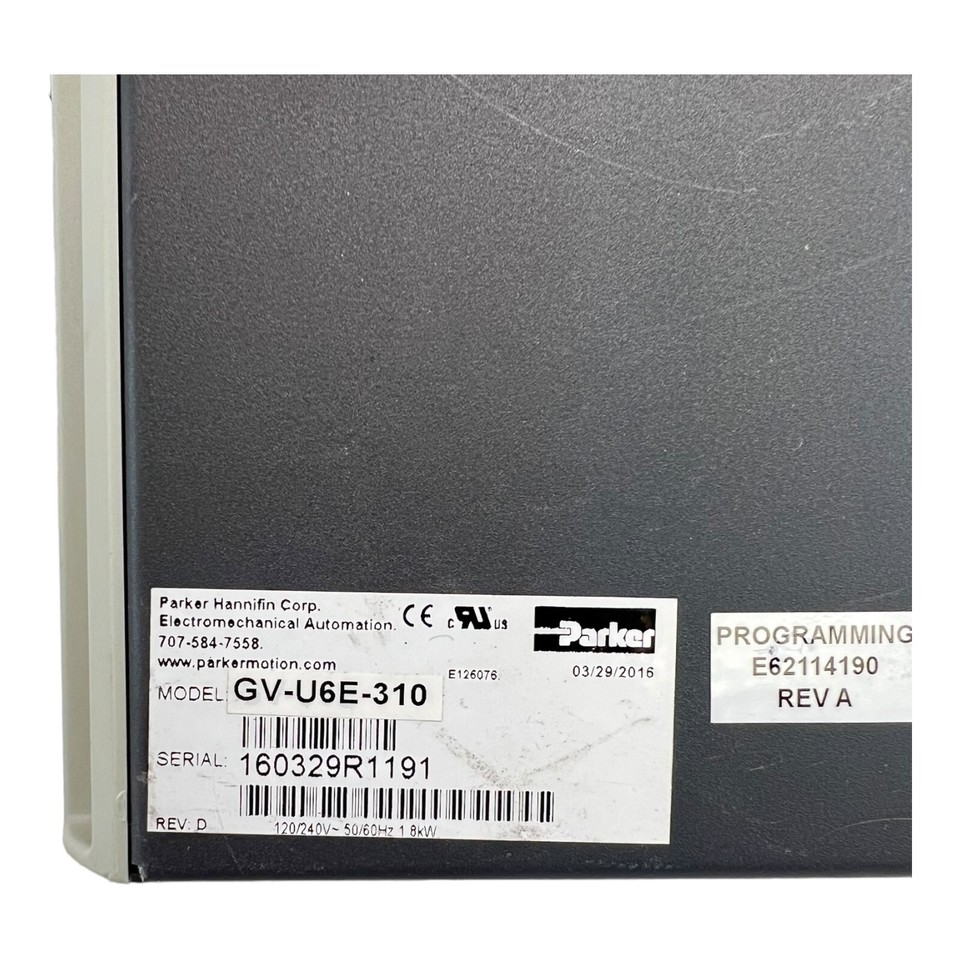 PARKER COMPUMOTOR GV GEMINI SERVO MOTOR CONTROLLER GV-U6E-310 | eBay