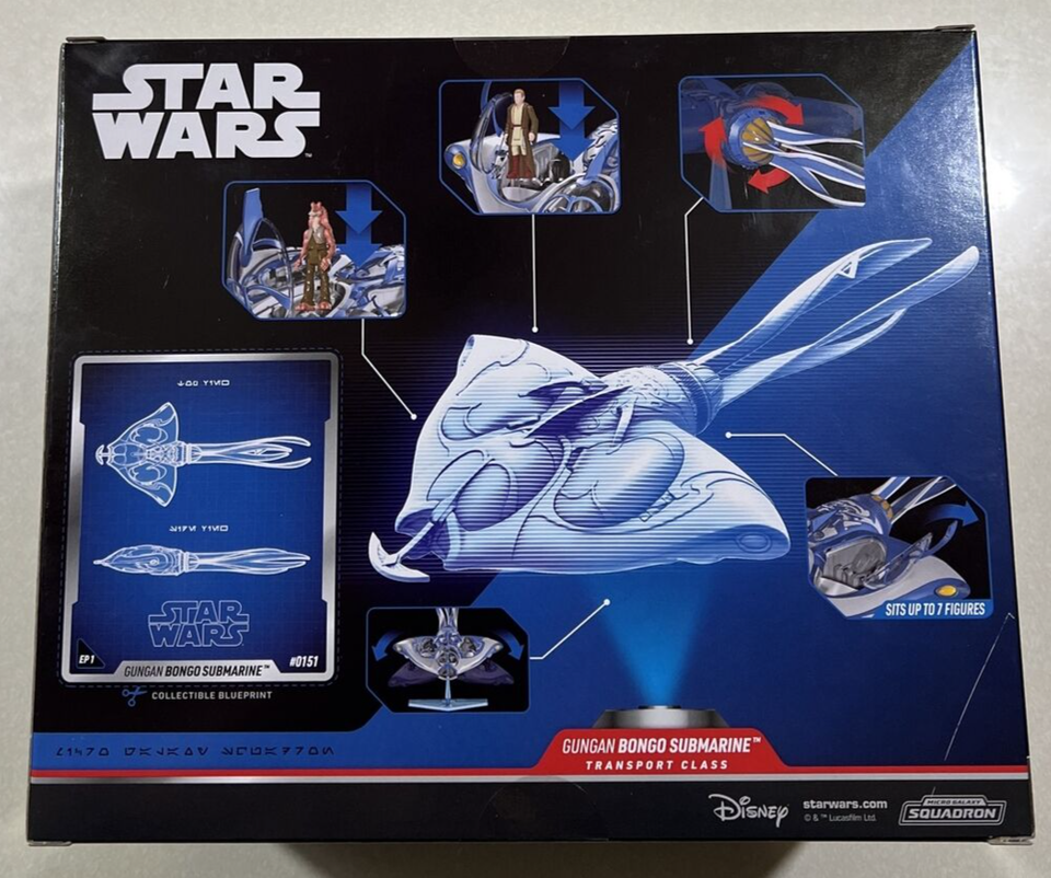 NEW 2024 Star Wars Micro Galaxy TARGET EXCLUSIVE Gungan Bongo Submarine ...