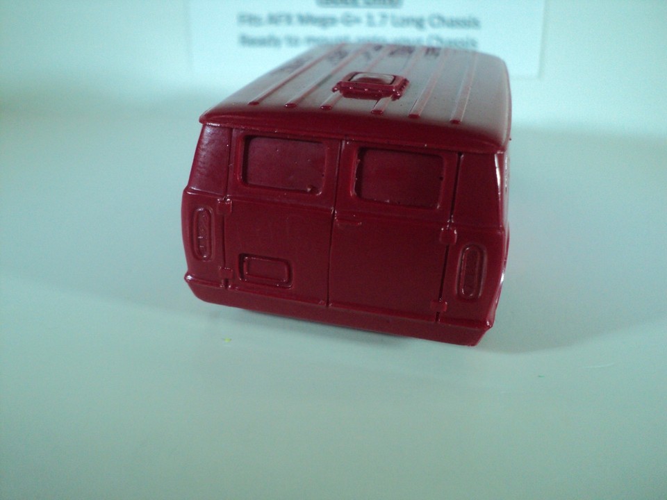 HO scale Slot Car Custom Resin body only 1975-76 Ford Custom RED Van ...