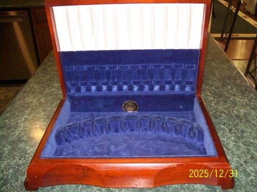 wooden silverware flatware storage chest box case | eBay
