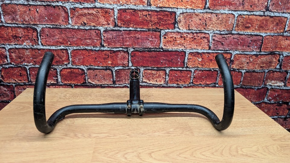 4ZA Forza Stratos Drop Bars Stem 110mm Road Racing Bike Used Black ...