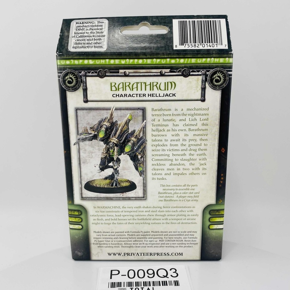 X1 Barathrum Plastic Privateer Press Warmachine P-009Q3 | eBay Australia