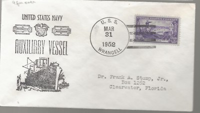 1952 USS Wrangell AE-12 Naval Cover | eBay