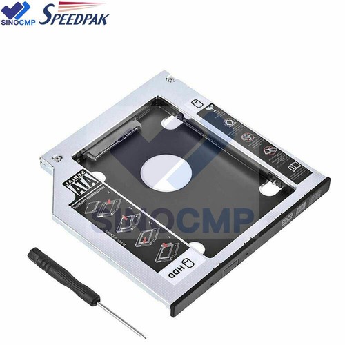 12.7mm Universal HDD SATA Caddy Optical CD/DVD-ROM for 2nd SSD Drive ...