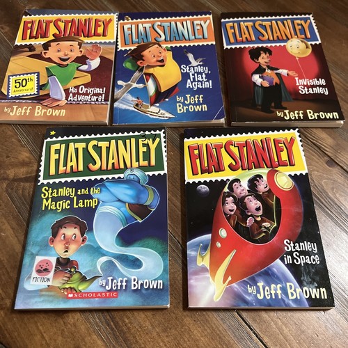 Lot Of 5 Flat Stanley Books By Jeff Brown | eBay
