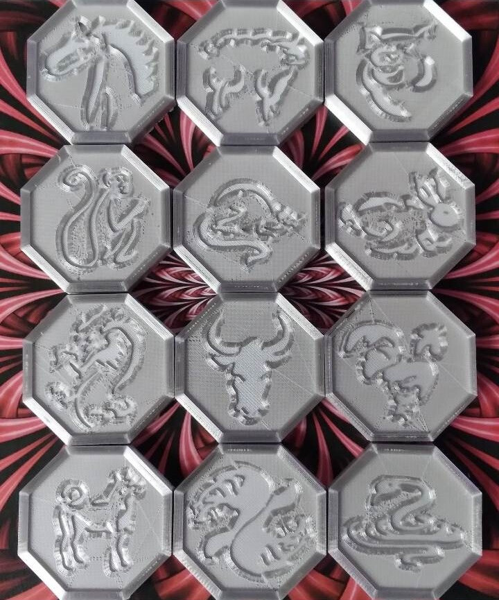 Jackie Chan Adventures 12 Talismans *Complete Unpainted Set* + Bonus ...