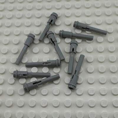 LEGO Technic Part - Light Bluish Gray - Pin 1/2 with 2L Bar - QTY x10 ...