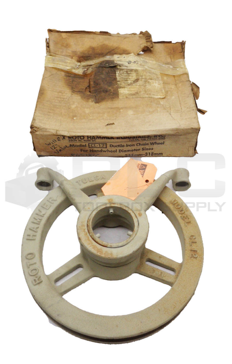 NEW ROTO HAMMER CL-12 DUCTILE IRON CHAIN WHEEL 9-1/4"-12-1/2" 235MM ...