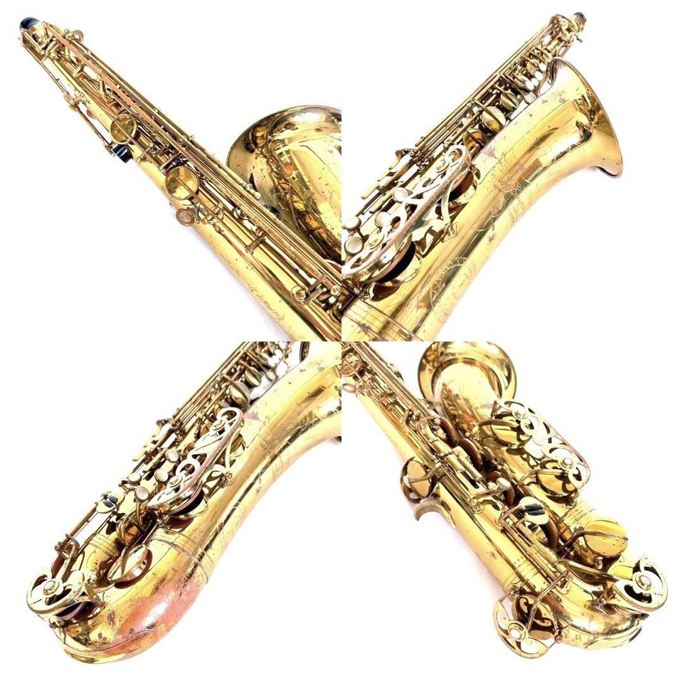 Buffet Crampon SUPER DYNACTION Tenor Saxophone Gold Used with Hard Case ...