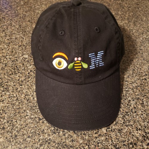 IBM Hat Cap Strap Back Black K Products Eye Bee M Logo Computer Tech ...