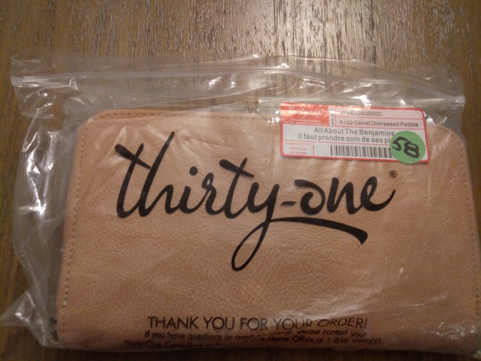 Thirty One Signature Tote Bag Classic Brown Smooth pebble Shoulder Bag ...
