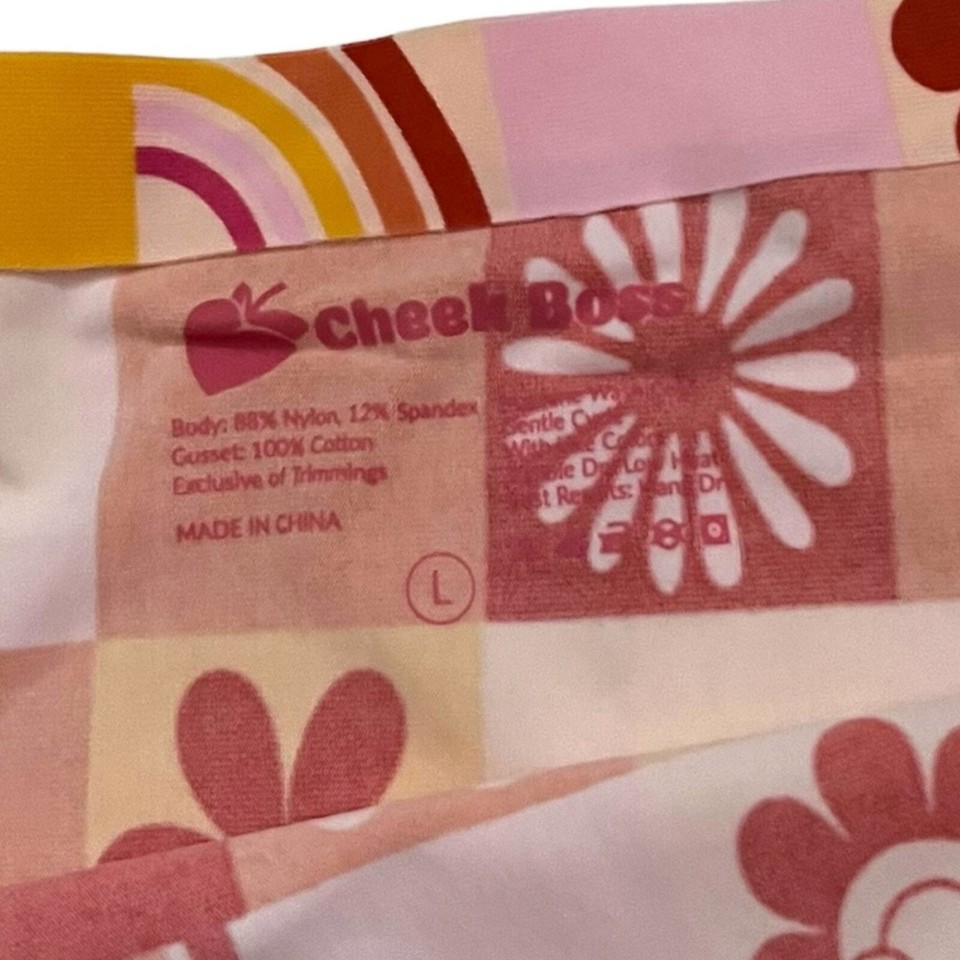 Cheek Boss Boyshort Panty Retro Checker Size Large | eBay