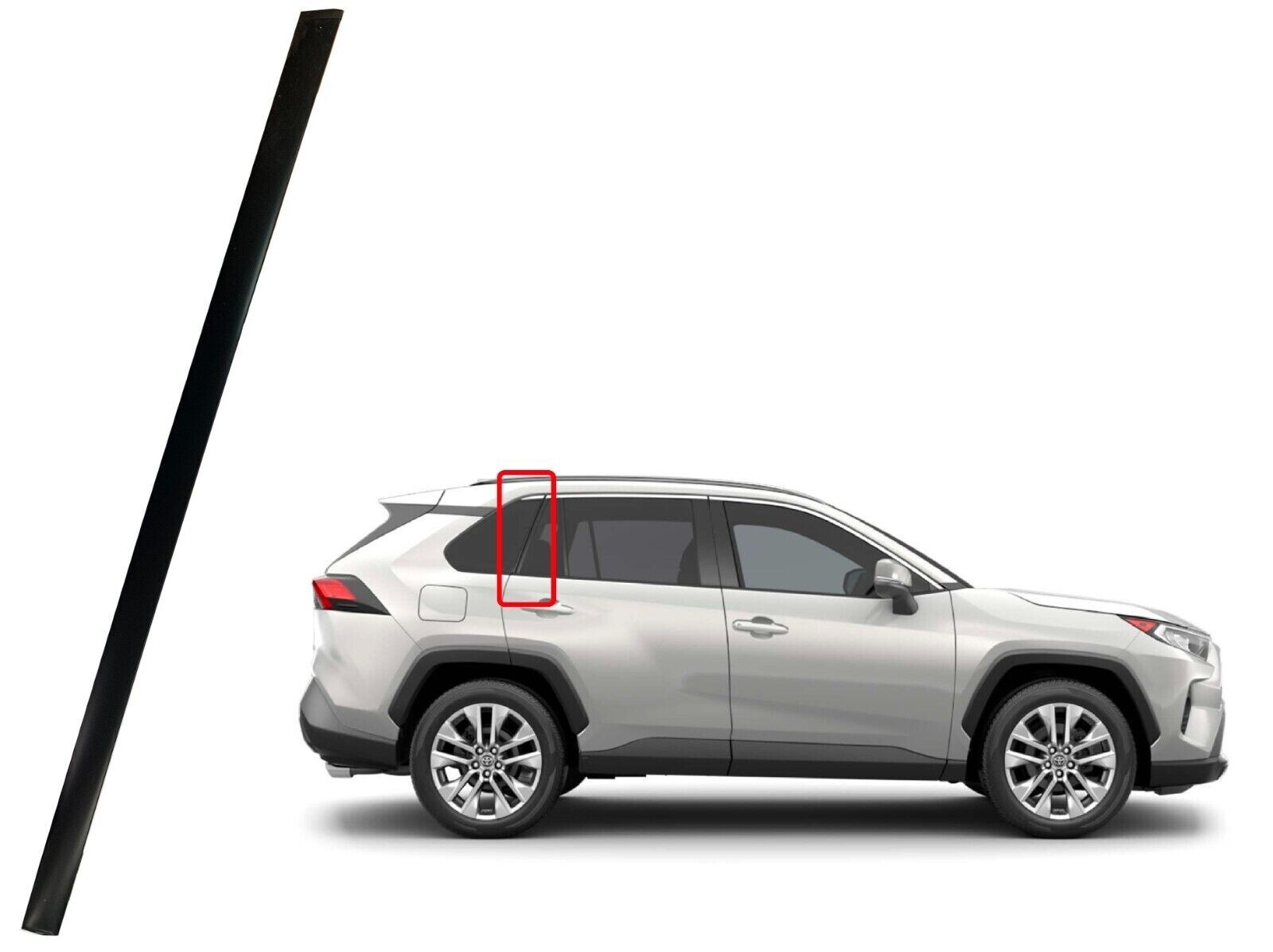 New OEM 2019-2021 Toyota Rav4 Frame Moulding Rear Right Side 757650R010 ...