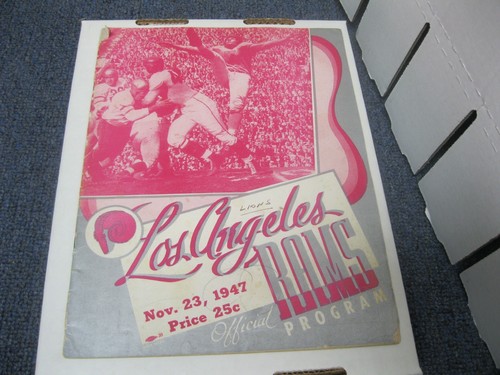 Nov 23,1947 Los Angeles Rams Official Football Program | eBay