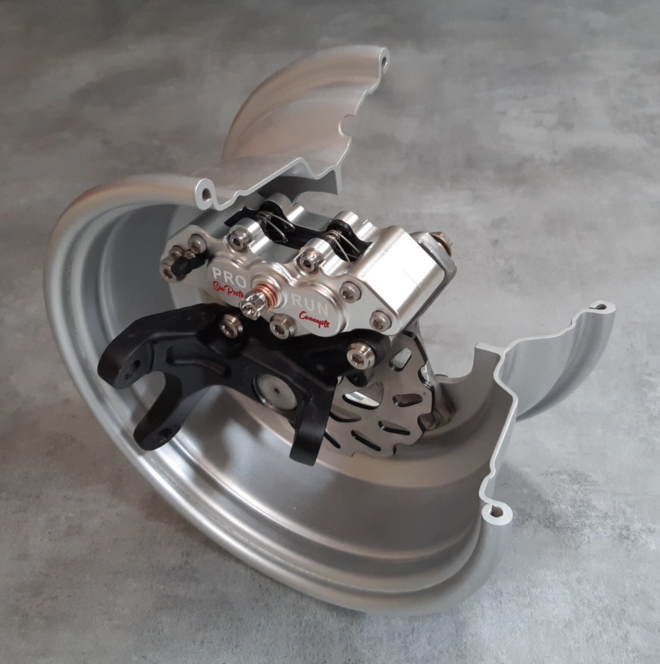 Yamaha 450 YFZ PRO RUN Concepts 6 pistons front brake calipers | Silver ...