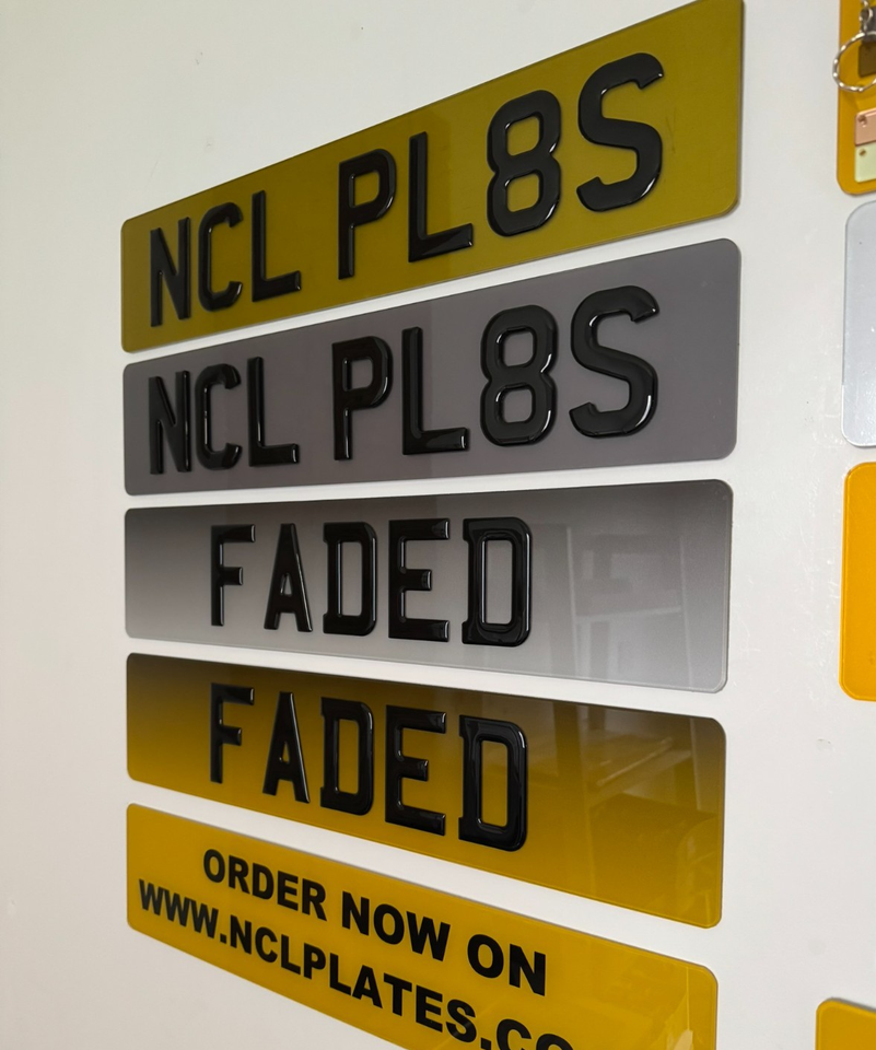 TINTED Number Plates 3D Gel | 4D | Retro| Show Plates | eBay UK