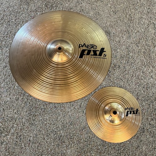 16" Paiste PST 5 (PST5) Medium Crash Cymbal + 8” Splash - Made In ...
