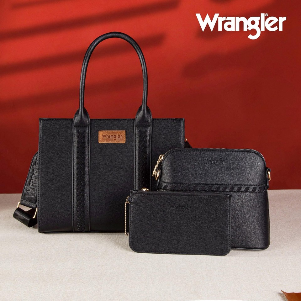 Wrangler 3Pcs Purses for Women Tote Bag Crossbody Handbag Sets with ...