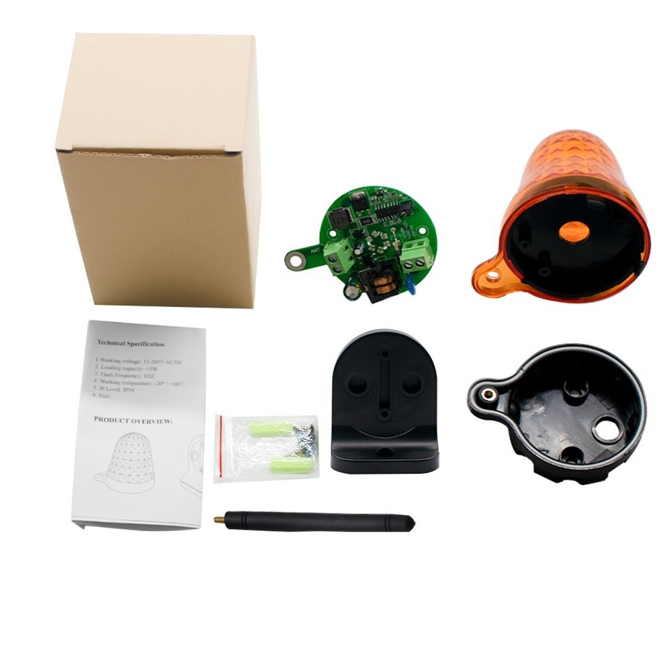 24V-265V AC DC Automatic Gate Opener Strobe Flash Lamp Alarm Wall Mount ...