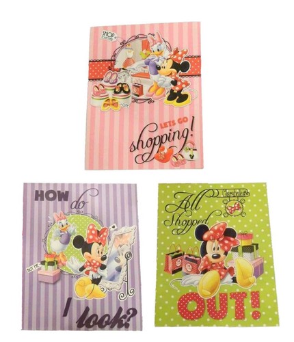 Disney Minnie 3 Folder Set ~ Let's Go Shopping, How Do I Look, All ...