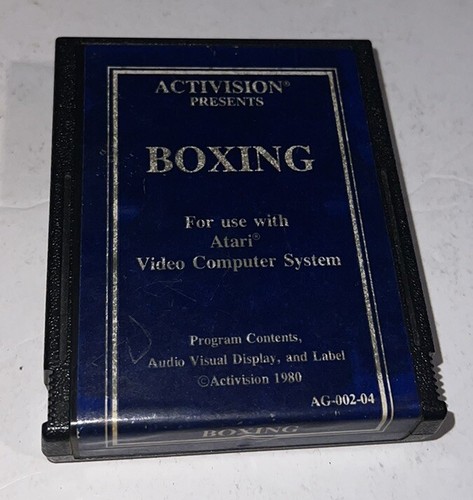 Boxing (Atari 2600, 1983) By Activision Rare Blue Label Cartridge Only ...