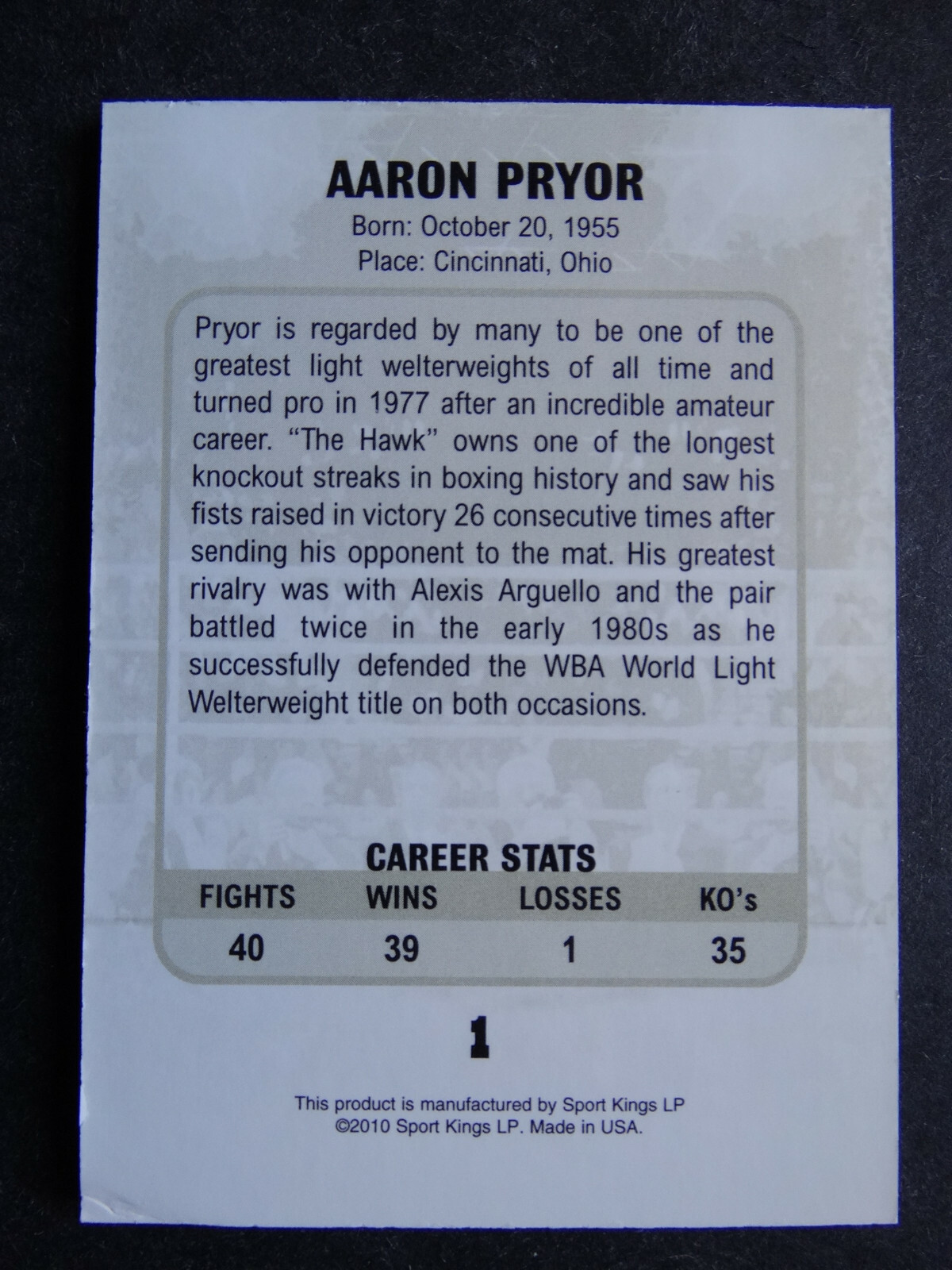 2011 Ringside Boxing Round One Gold Cards Complete Your Set U Pick List ...