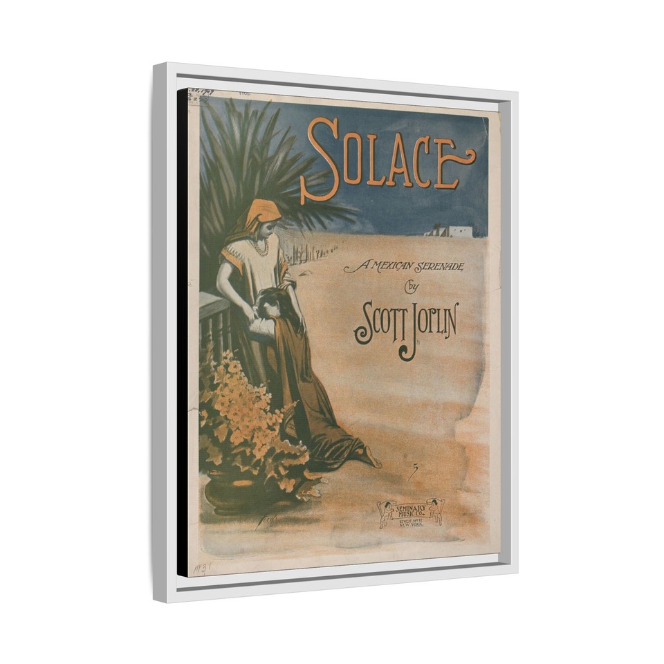 Vintage Wall Art Print Solace - A Mexican Serenade by Joplin on Canvas ...