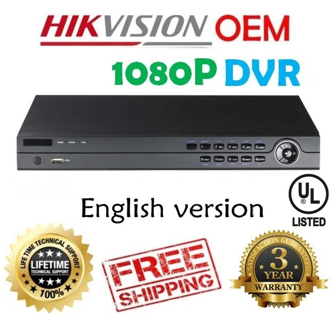K72082 Hikvision Generic 4K HD-Coaxial Hybrid DVR 8ch With, 57% OFF