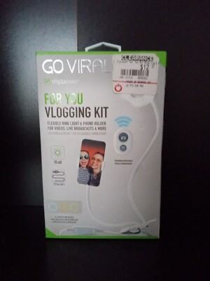 NEW DigiPower DP-VLR3 Live Streaming Light Kit LED Go Viral Vlogging ...