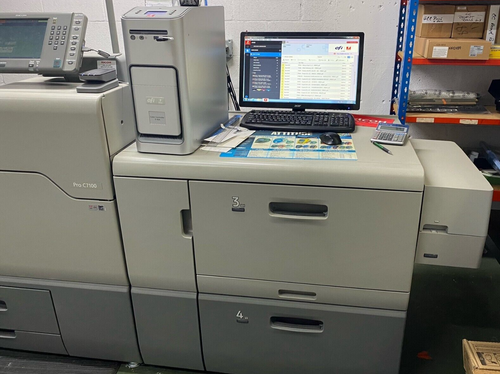 Ricoh Pro C7100 Color Production Press- with Fiery, LCT, Finisher ...