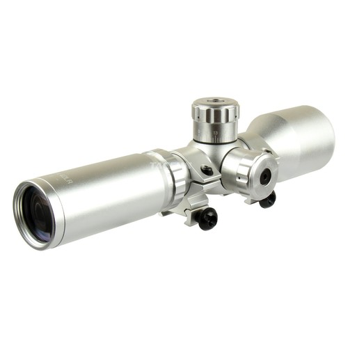 TACFUN SILVER Mosin Nagant 3-9x42 Long Eye Relief Scope /w Ring Mount ...