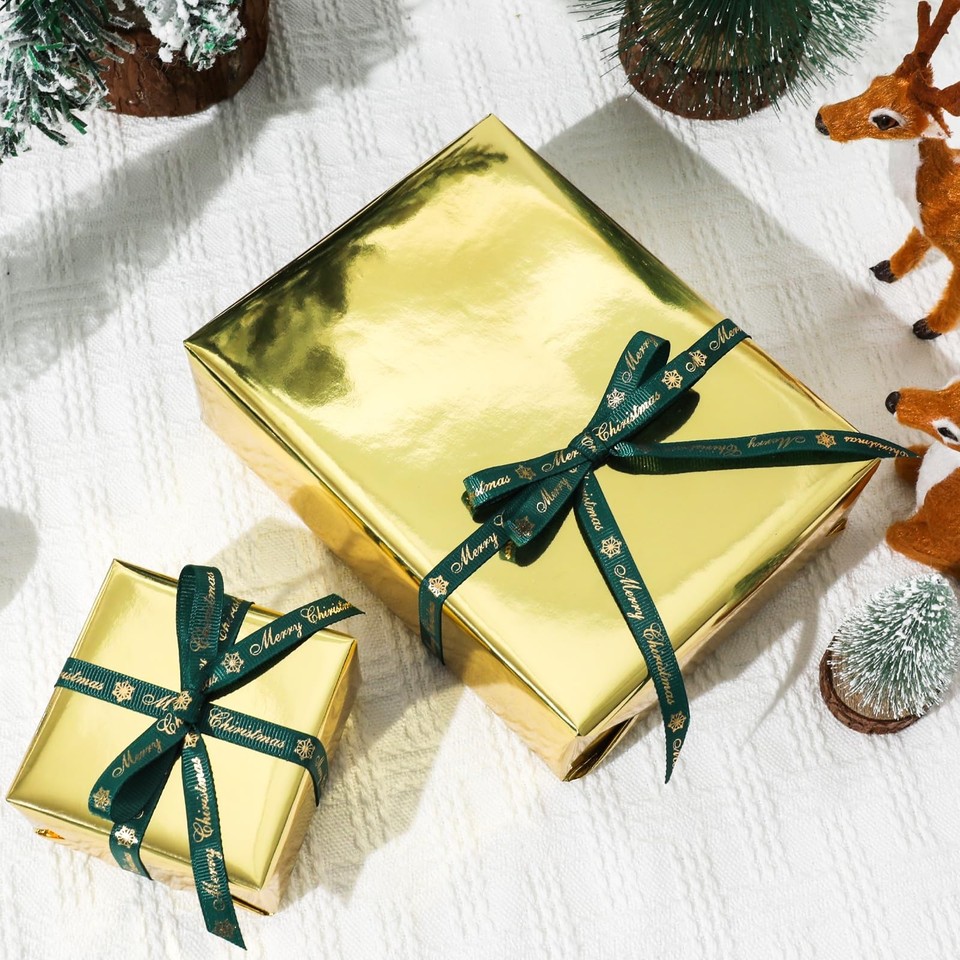 Golden Metallic Wrapping Paper, Solid Color Paper,Gift Wrapping Paper ...