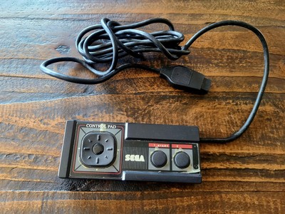 Sega Master System Control Pad Black 3020 Side Cord Factory Protective ...