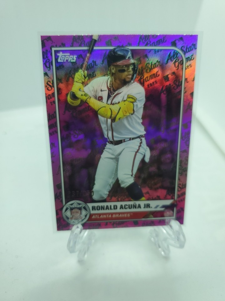 2025 Topps All Star Game Ronald Acuna Jr. Purple Foil /299 #100 ASG ...