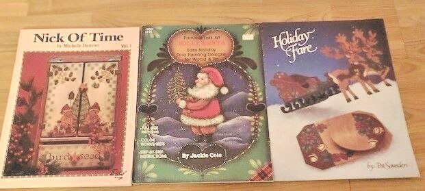 3 Tole bks -Holiday Fare (Saunders), Jolly Santa (Cole), Jolly Santa ...