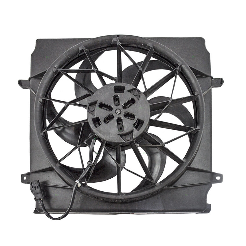 NEW DUAL RADIATOR AND CONDENSER FAN FOR JEEP LIBERTY 2004-2005 ...