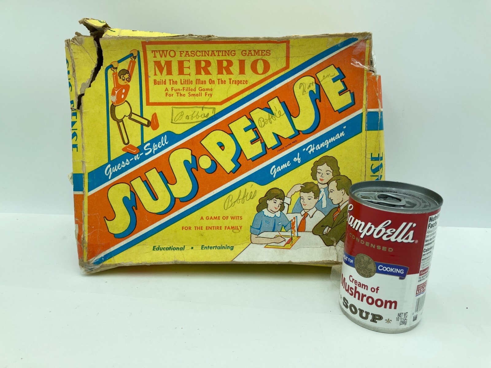 RARE Sus-Pense 1930s Board Game Complete Northwestern Products St Louis ...