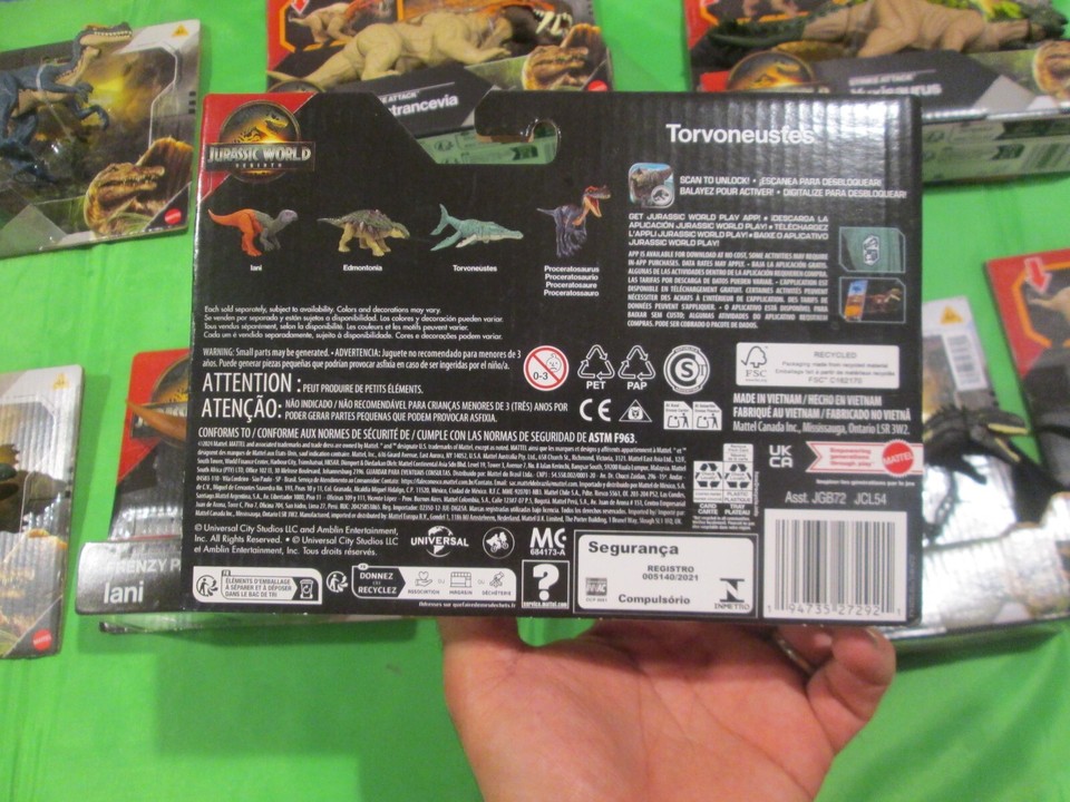 JURASSIC WORLD REBIRTH FRENZY PACK TORVONEUSTES MATTEL ACTION FIGURE | eBay
