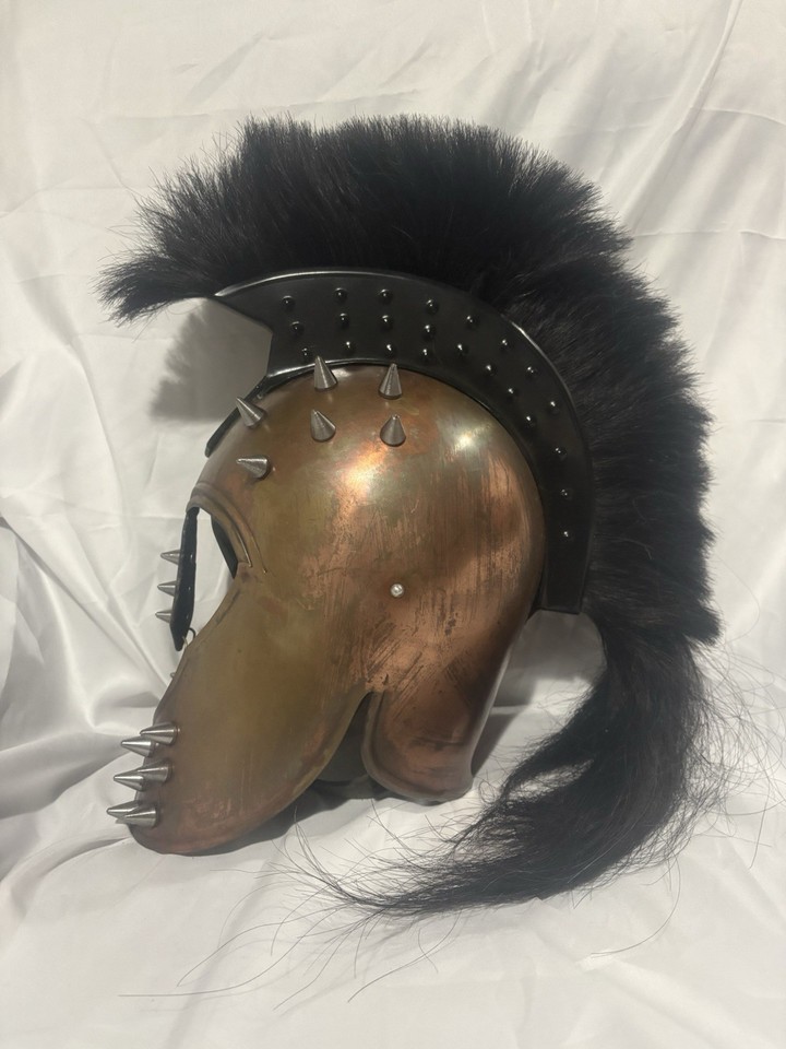 Steam Punk Renaissance Trojan Spartan Warrior Helmet With Stand | eBay